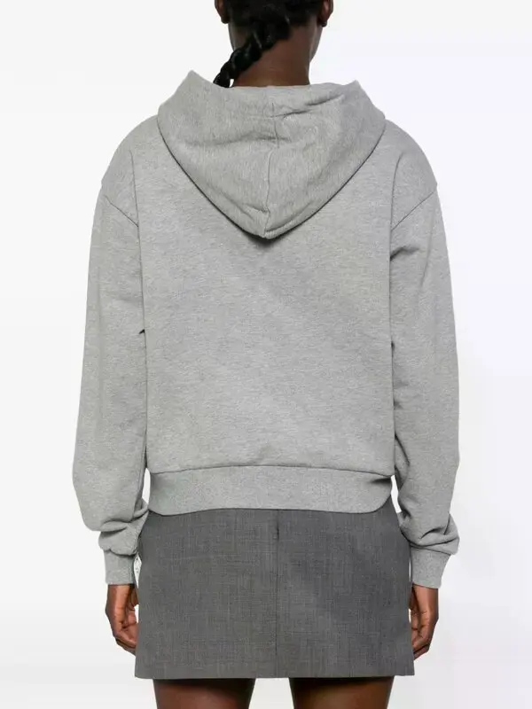 SHUSHU/TONG Bow-detail Logo-print Hoodie