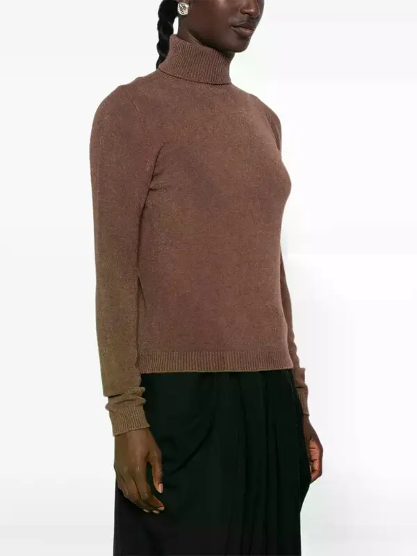VELA SHOP Roll-neck Ribbed-trim Sweater