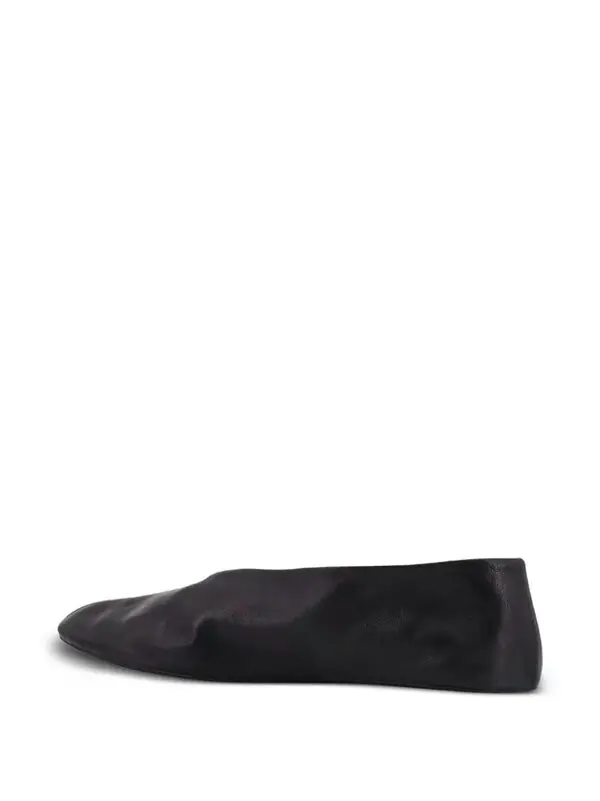 THE ROW Stella Slippers - Black