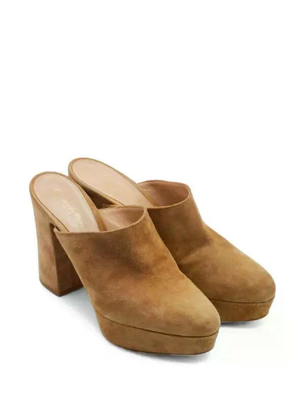 GIANVITO ROSSI Block-heel Mules