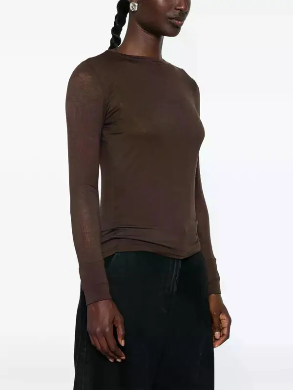 VELA SHOP Long-sleeve Crew-neck T-shirt