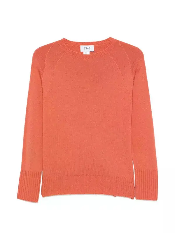 VELA SHOP Raglan-sleeve Ribbed-trim Sweater