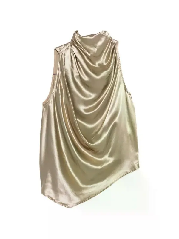 Erika Cavallini Draped High-neck Top