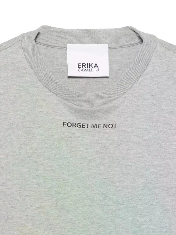 Erika Cavallini Slogan-print Jersey T-shirt