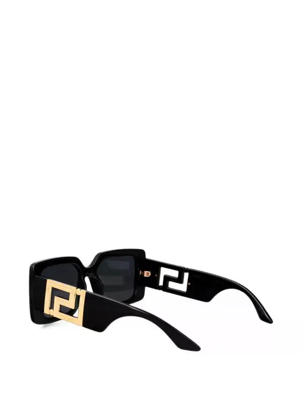 Versace Greca Rectangle-frame Sunglasses