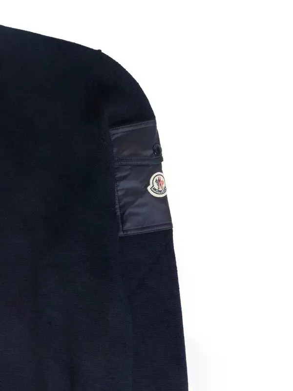 Moncler Logo-patch Crew-neck Sweater