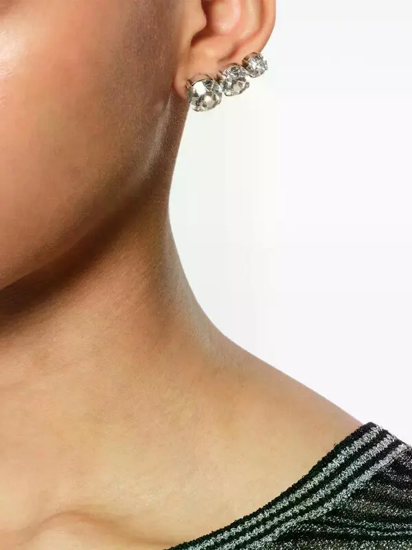 Isabel Marant Étoile Thalia Asymmetric Crystal-embellished Earrings
