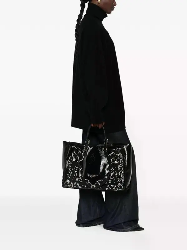 ERMANNO FIRENZE Large Embroidered Tote Bag