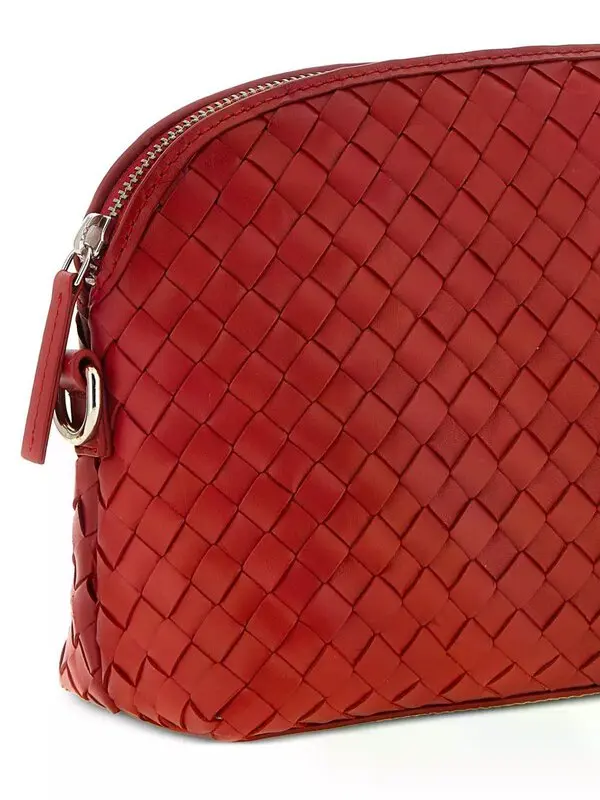 Dragon Diffusion Fellini Chunky Woven Leather Clutch Bag
