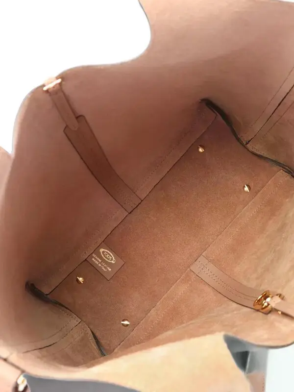 TOD'S 2010s Vertical-seam Tote Bag