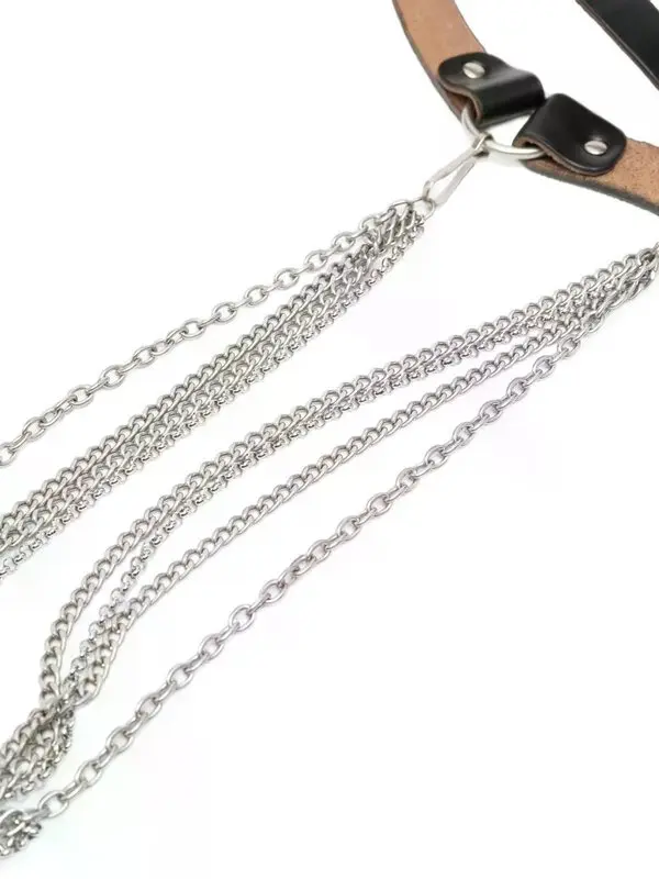 Our Legacy Chain-link Leather Belt