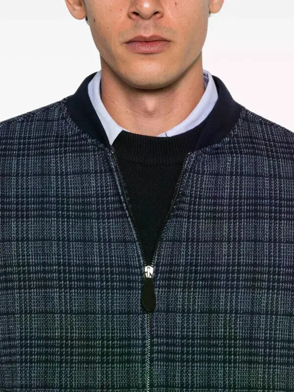 Etro Check-pattern Bomber Jacket