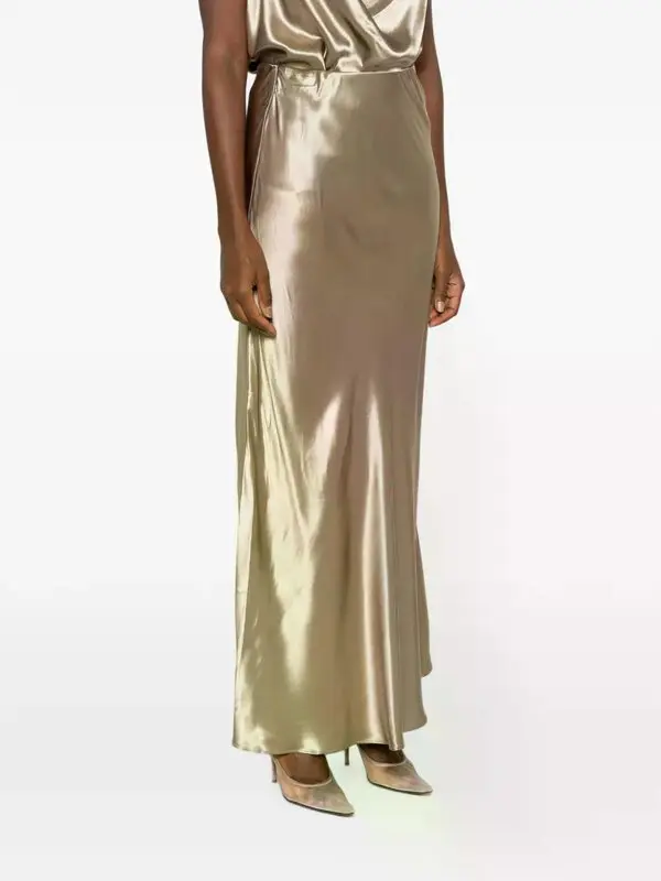 Erika Cavallini Satin-finish Maxi Skirt