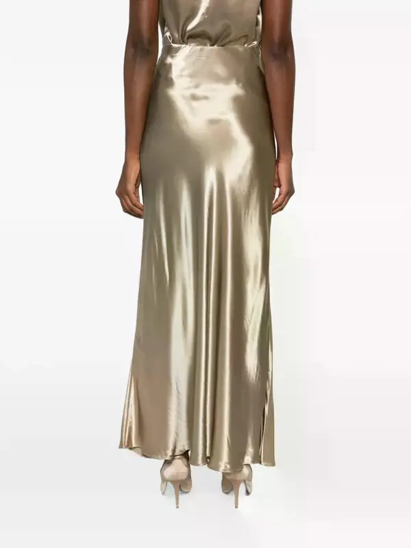 Erika Cavallini Satin-finish Maxi Skirt