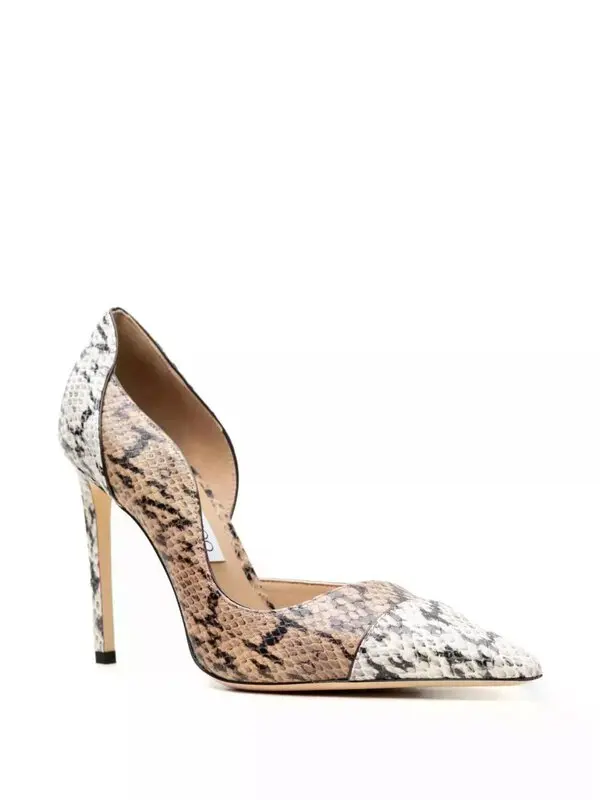 JIMMY CHOO Brigitte Snake-effect Pumps