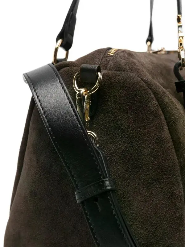 MARC ELLIS Huda Suede Leather Shoulder Bag