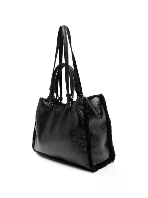 ERMANNO FIRENZE Embroidered Leather Tote Bag