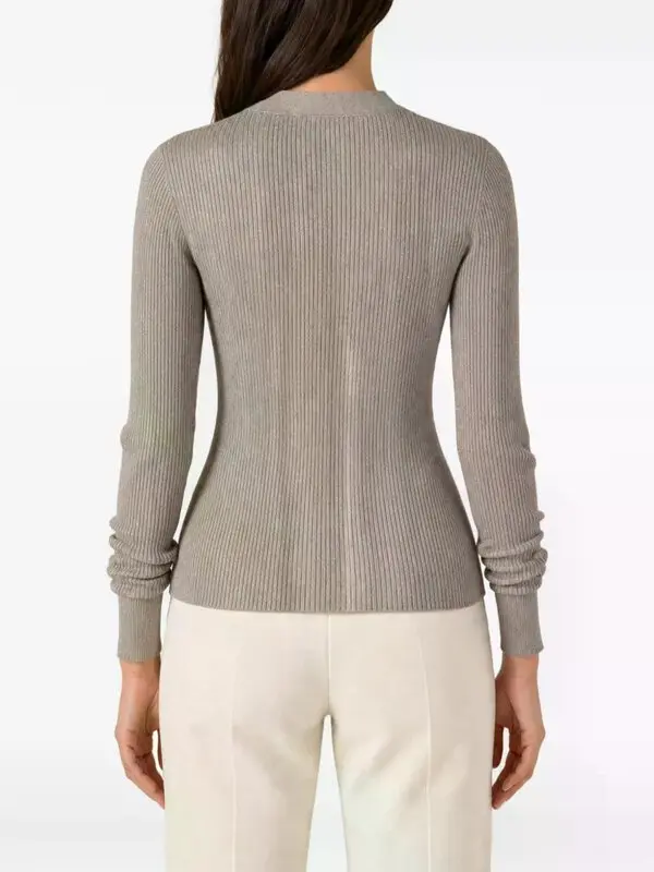 Brunello Cucinelli Ribbed-knit V-neck Cardigan