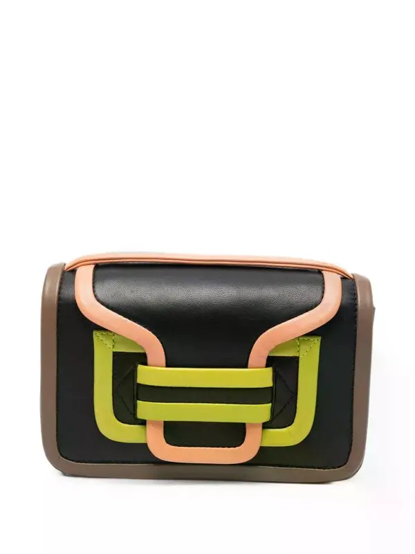 Pierre Hardy Alpha Leather Shoulder Bag - Black