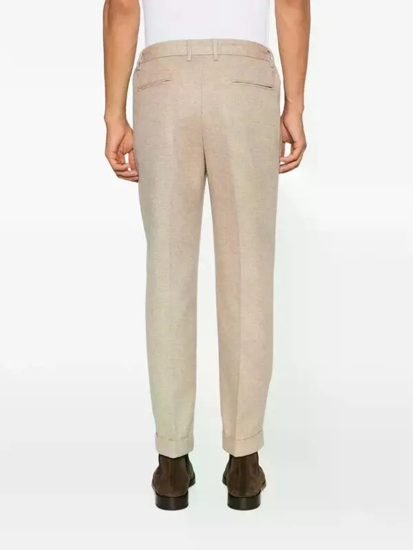 DEVORE INCIPIT Pleated Wool Trousers - Neutrals