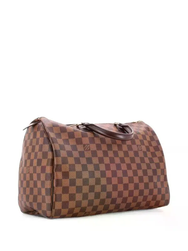 LOUIS VUITTON Speedy Handbag Damier 35 Satchel - Brown