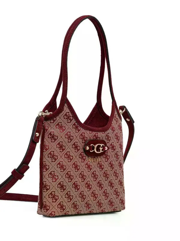 Guess Mini Samantha Monogram-print Shoulder Bag