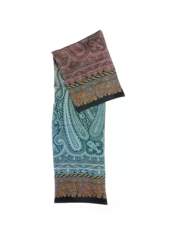 PIERRE-LOUIS MASCIA Paisley-print Patchwork Scarf