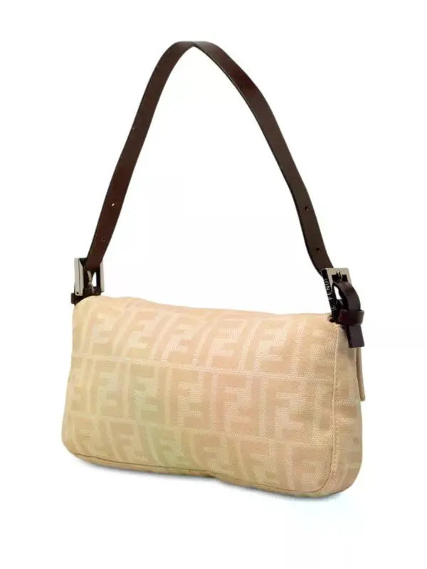 Fendi 20th Century Zucca Canvas Baguette Shoulder Bag