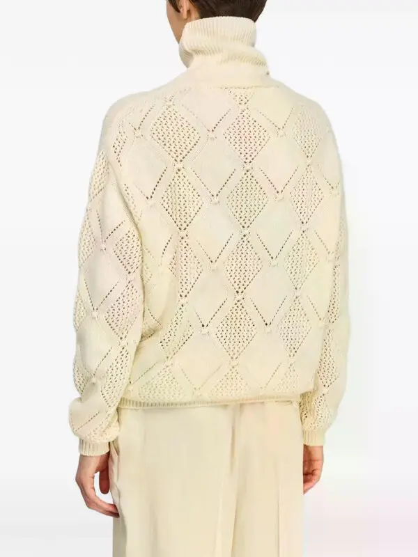 SEMICOUTURE Magdalena Diamond-pointelle Sweater