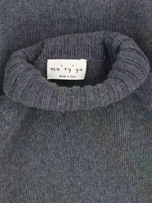 MA'RY'YA Roll-neck Raglan-sleeve Sweater
