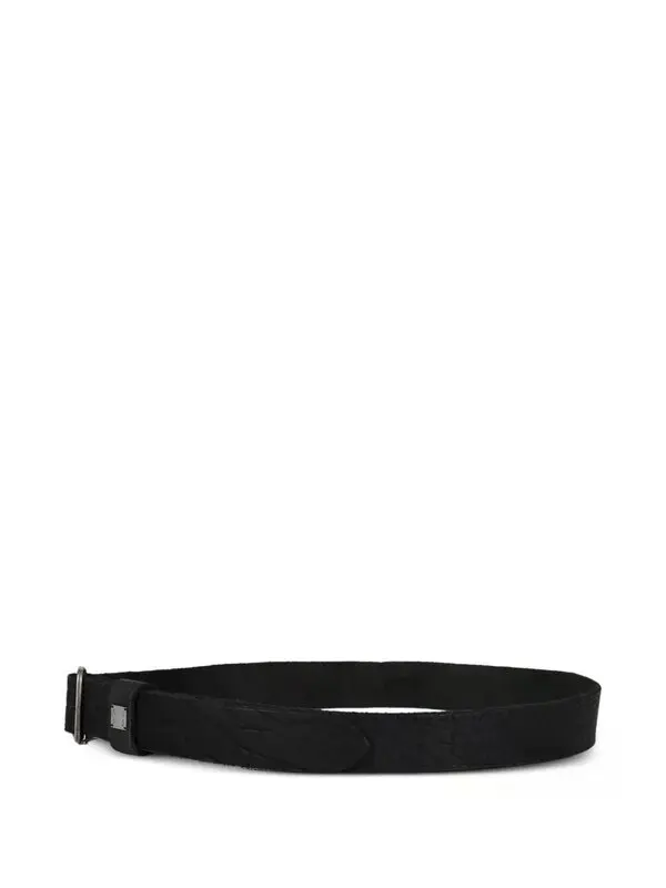 Guidi Logo-plate Leather Belt