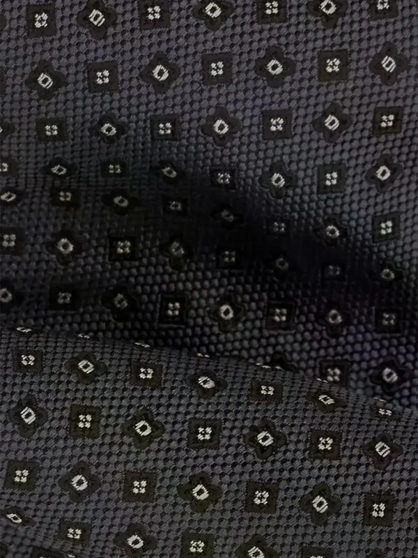 Boggi Milano Tie Jacquard Micro Patterned Silk