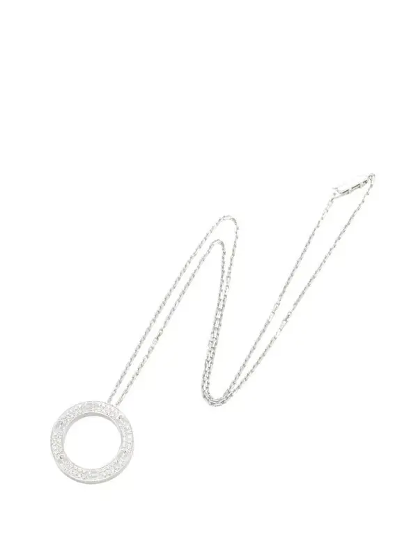 Cartier 2010s Love Circle Diamond Necklace