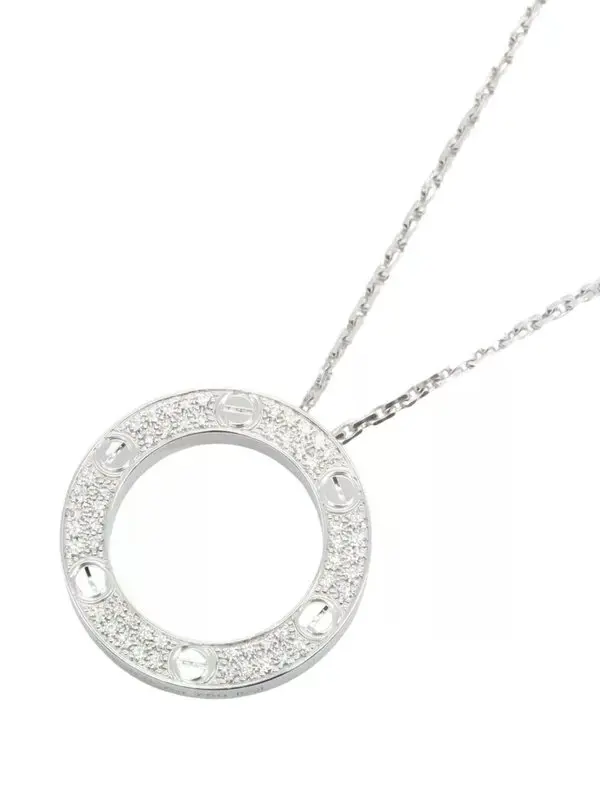 Cartier 2010s Love Circle Diamond Necklace