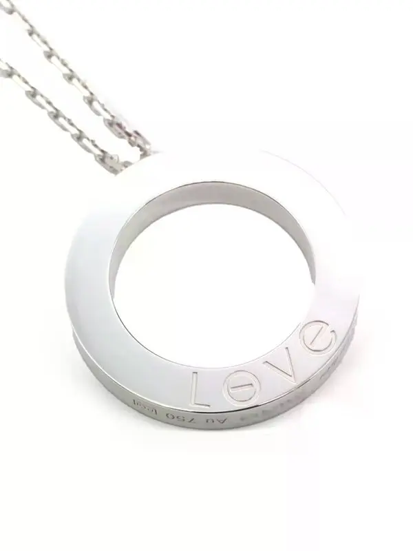 Cartier 2010s Love Circle Diamond Necklace