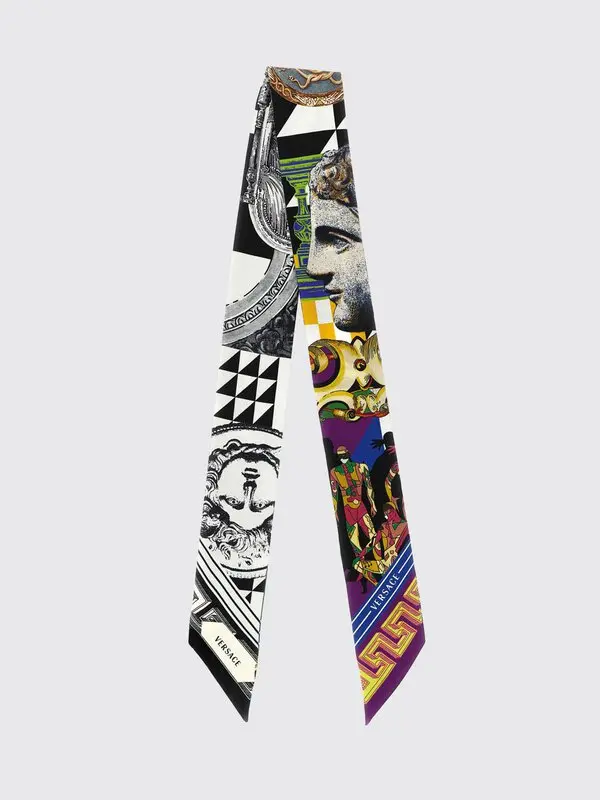 Versace All-over Graphic Print Pure Silk Bandeau Scarf