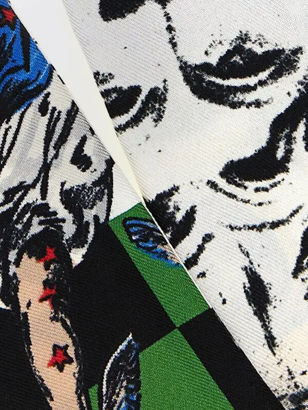 Versace All-over Graphic Print Pure Silk Bandeau Scarf