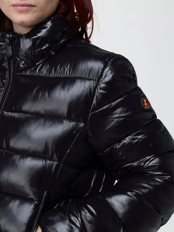 SAVE THE DUCK Cosmary Short Quilted Nylon Puffer Jacket With Hood