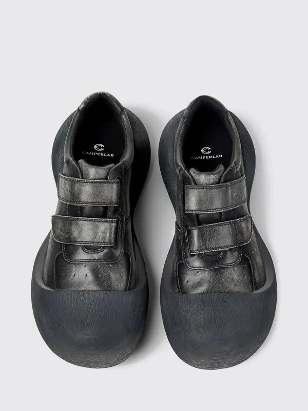 Camper Caramba Low-top Sneakers In Leather With Hook-and-loop Closure