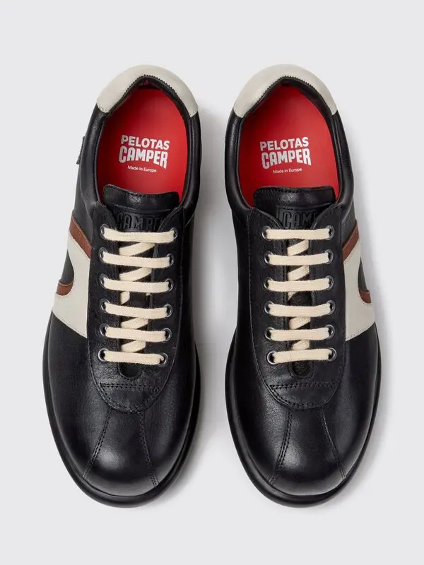 Camper Pelotas Low-top Sneakers In Smooth Leather With Contrast Logo