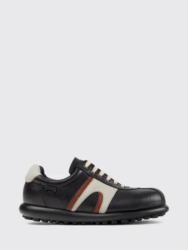 Camper Pelotas Low-top Sneakers In Calf Leather With Contrast Logo