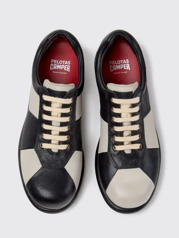 Camper Bi Twins Low-top Sneakers In Vegetable-tanned Leather