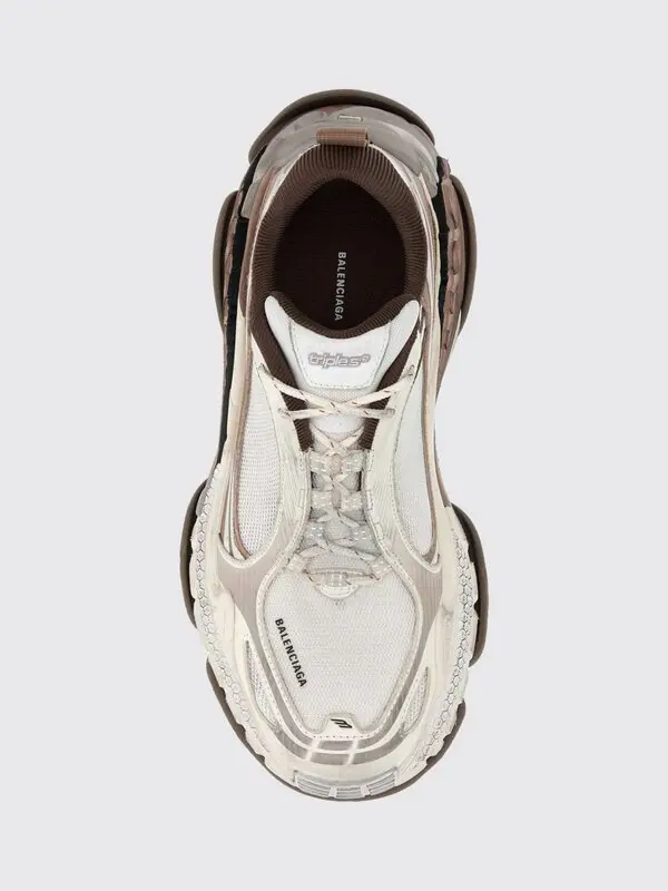 Balenciaga Triple S.2 Bi Low-top Mesh Sneakers With Worn-out Effect