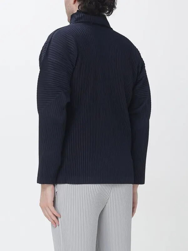 Issey Miyake Pleated High-neck Zip-up Homme Plissé Cardigan