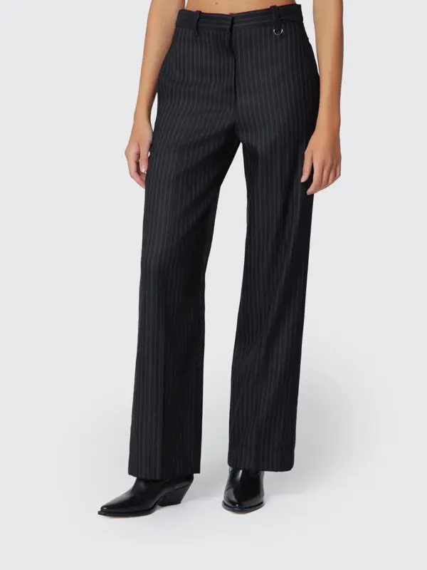Isabel Marant Étoile Pinstriped High-waisted Wool Straight-leg Pants