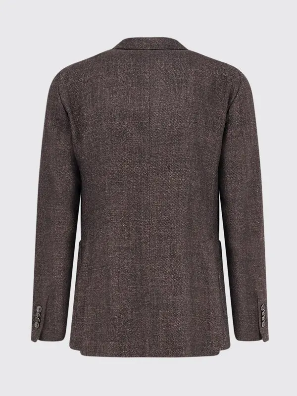 Tagliatore Double-breasted Virgin Wool And Silk Blazer With Peak Lapels
