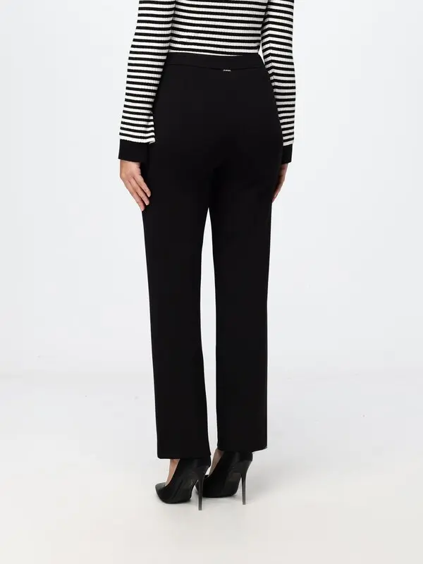 TWINSET High-waisted Cropped Skinny Jersey Pants - Black