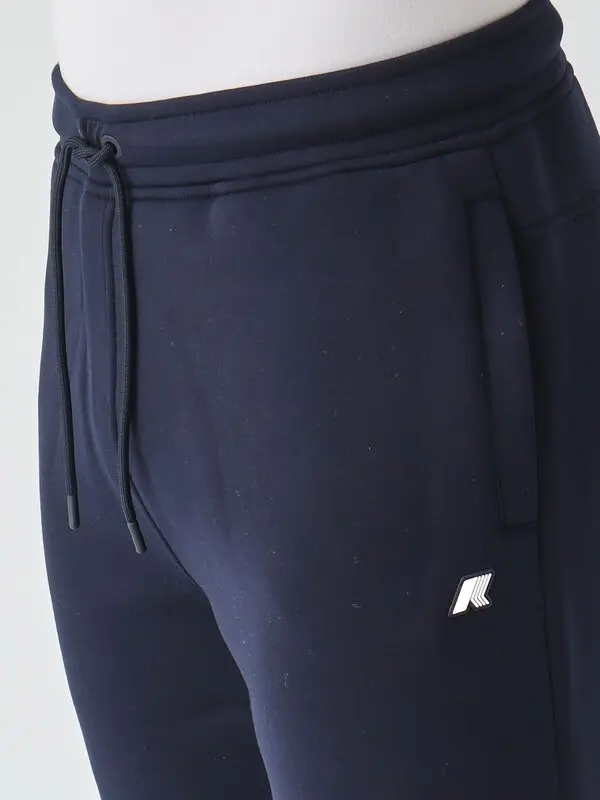 K-WAY Slim Fit Polyester Jogging Pants With Elasticated Waist - Navy