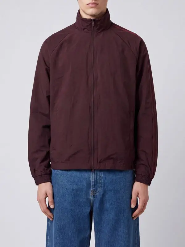 Y3 Nylon Bomber Jacket With High Neck And Zip Closure