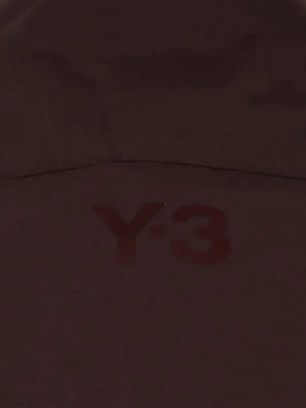 Y3 Nylon Bomber Jacket With High Neck And Zip Closure